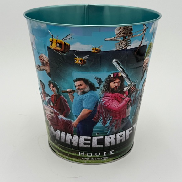 Accents | Minecraft Movie Metal Bucket Tin Container 13 Oz Collectible ...